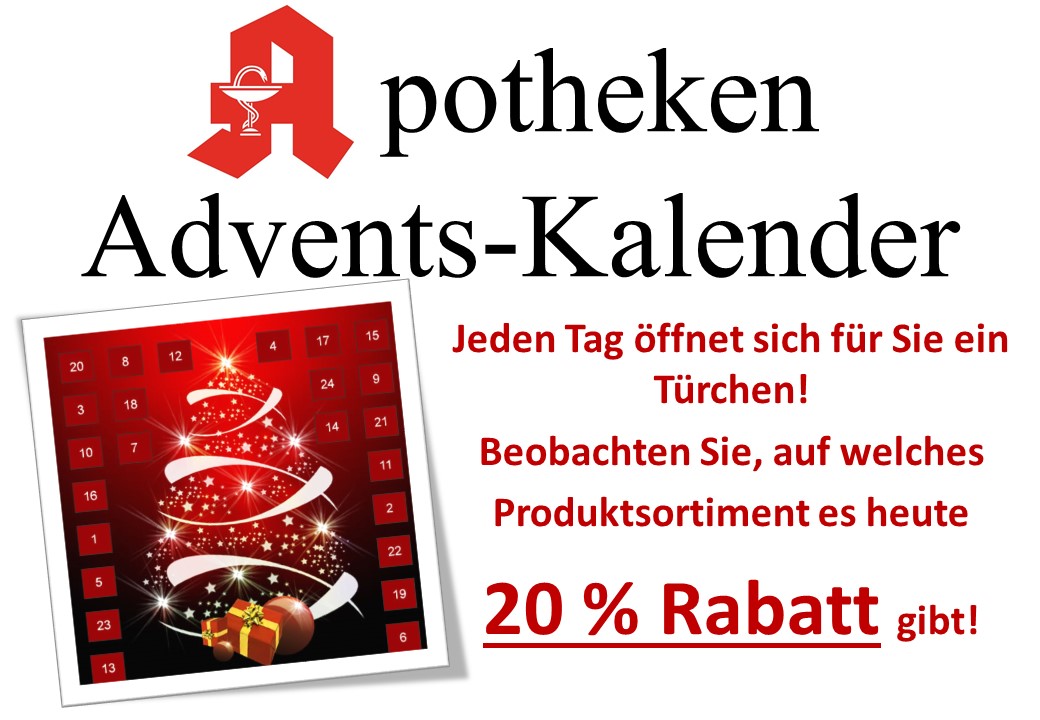 Apotheken Adventskalender | Schiefer-Apotheke, Steinach